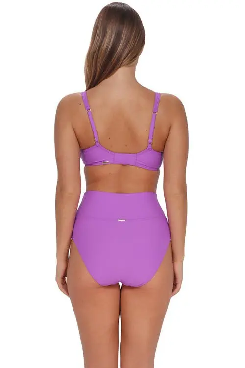 SUNSETS Hannah High Waist Bikini Swim Bottom - Berry Burst