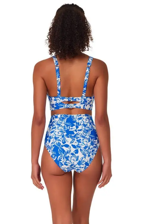 SUNSETS Hannah High Waist Bikini Swim Bottom - Chelsea Petals