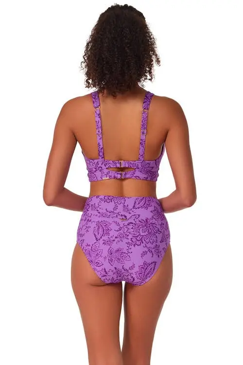 SUNSETS Hannah High Waist Bikini Swim Bottom - Regency