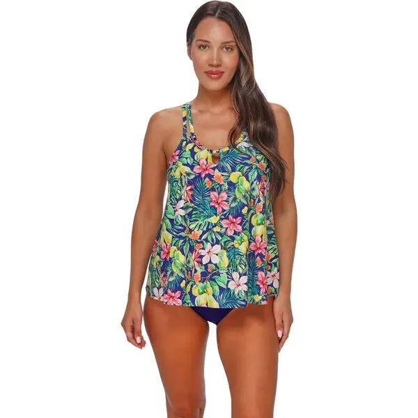 SUNSETS ESCAPE Sadie Tankini Swimsuit Top - Seaside Harvest