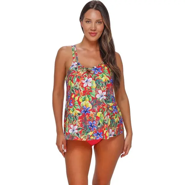 SUNSETS ESCAPE Sadie Tankini Swimsuit Top - Surf's Up