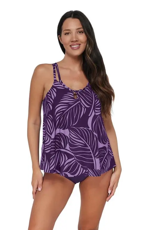 SUNSETS ESCAPE Sadie Tankini Swimsuit Top - Mystic Palms