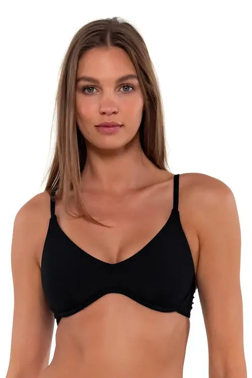 SUNSETS Brooke U-wire Bikini Top - Black