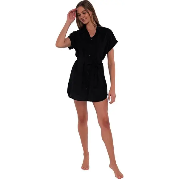 SUNSETS Lucia Cover-up Dress - Black
