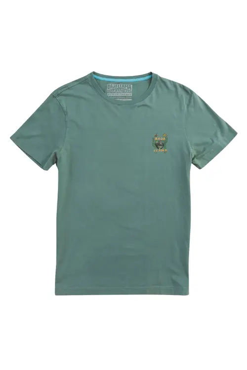 BAJA LLAMA Tranquilo Amigosgreen Primo Graphic Tee - Green
