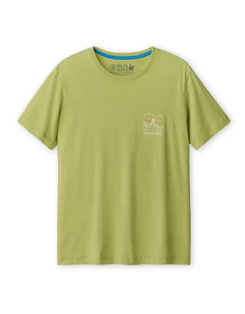 BAJA LLAMA Never High Enoughprimo Graphic Tee - Green