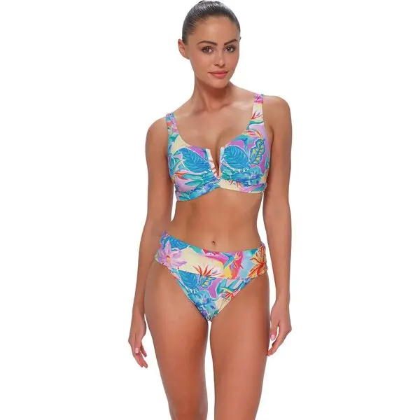 SUNSETS Vienna V-wire Bikini Swimsuit Top D Cup - Aloha Vista