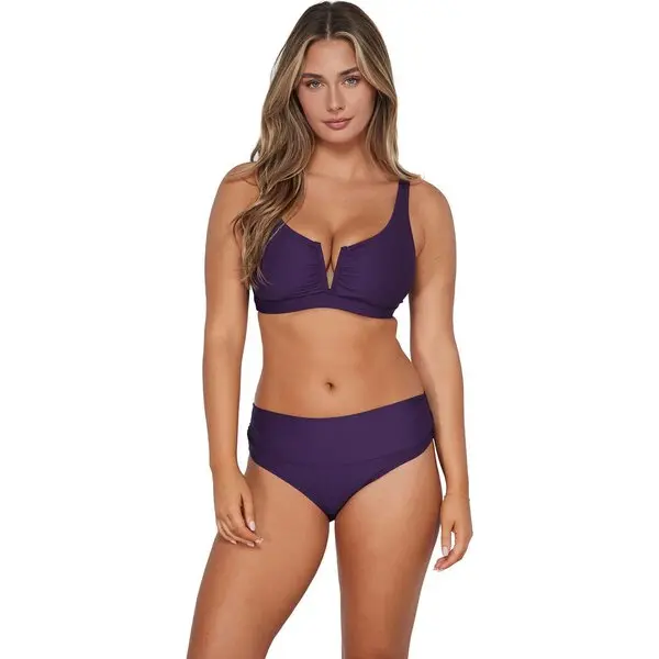 SUNSETS Vienna V-wire Bikini Swimsuit Top D Cup - Paradise Plum