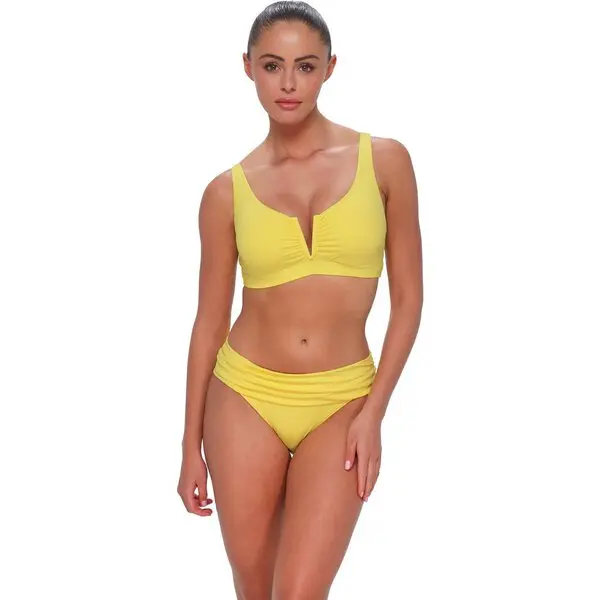 SUNSETS Vienna V-wire Bikini Swimsuit Top D Cup - Pineapple Crepe