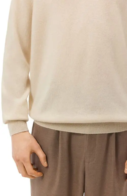 GOBI MONGOLIAN CASHMERE Essential Cashmere Polo Sweater - Off White