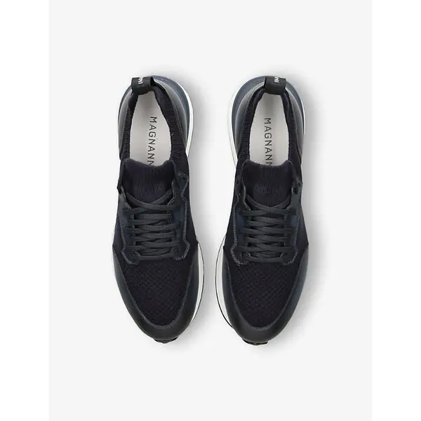 Magnanni Grafton Knitted Low-top Trainers - Navy
