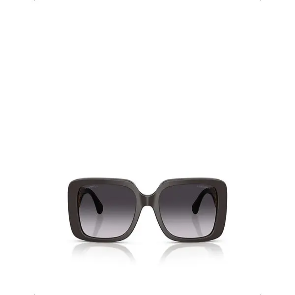 Chanel Square Frame Sunglasses - Brown