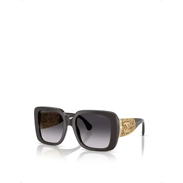 Chanel Square Frame Sunglasses - Brown