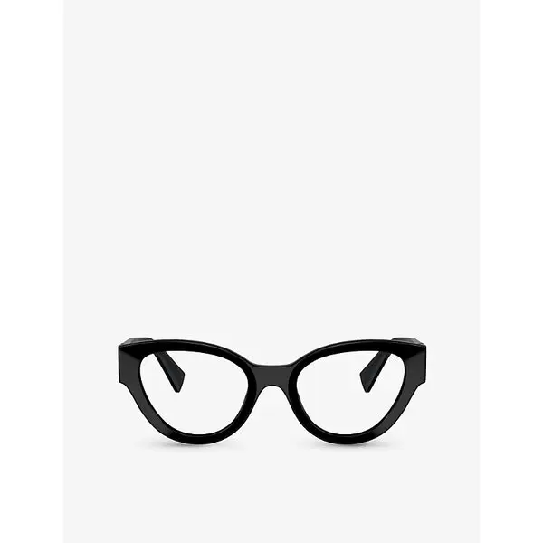 Miu Miu Mu 01vv Phantos-frame Optical Glasses - Black