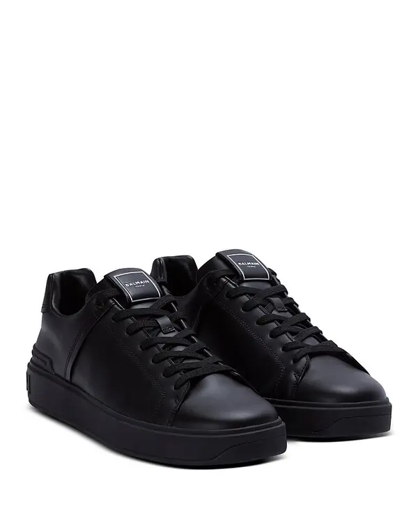 Balmain B-court Leather Sneakers