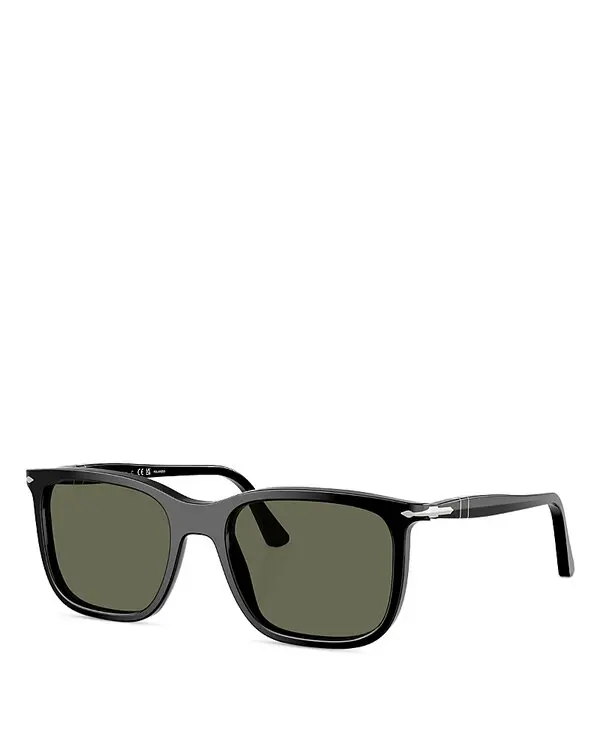 Persol Renzo Rectangular Sunglasses - Black