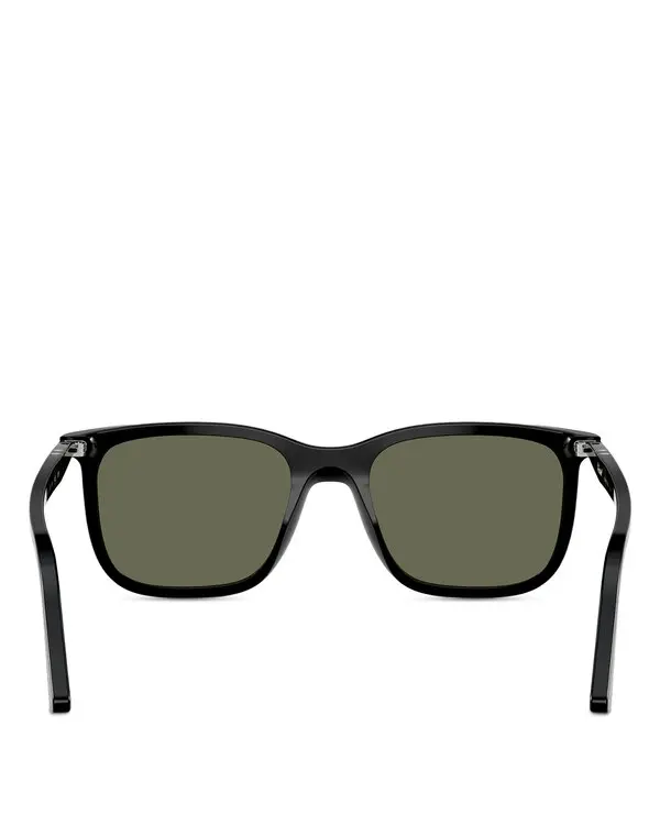 Persol Renzo Rectangular Sunglasses - Black