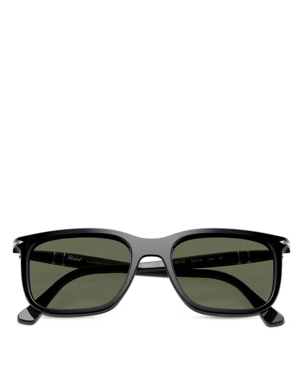 Persol Renzo Rectangular Sunglasses - Black