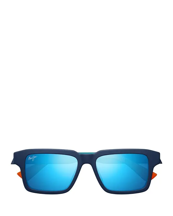 Maui Jim Kahiko 53mm Rectangle Sunglasses - Matte Dark