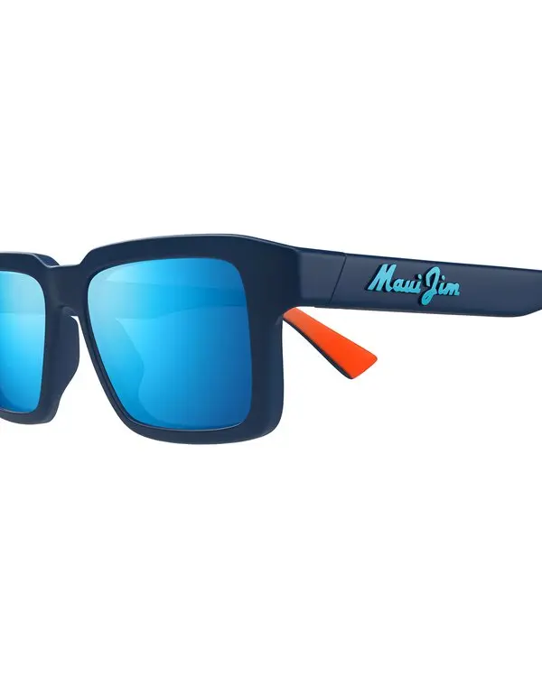 Maui Jim Kahiko 53mm Rectangle Sunglasses - Matte Dark