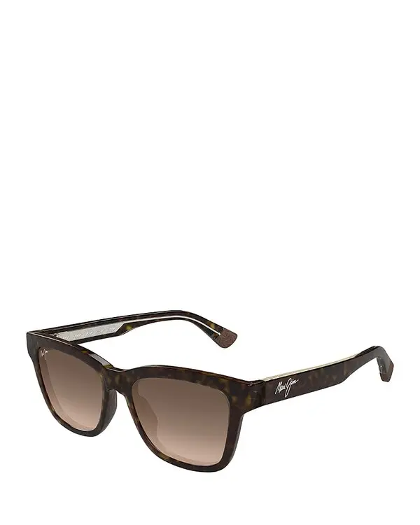 Maui Jim Hanohano Square Sunglasses - Shiny Havana