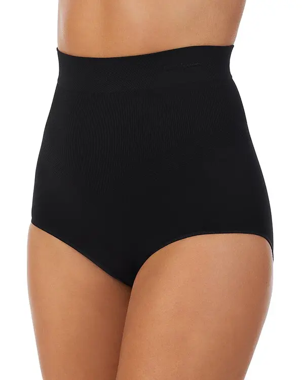 Le Mystère Seamless Comfort High Waist Brief - Black