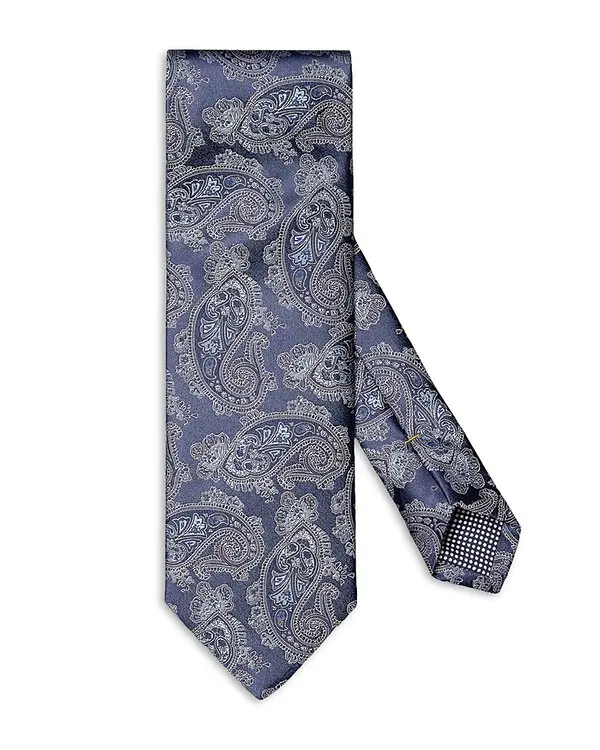 Eton Paisley Neck Tie - Navy