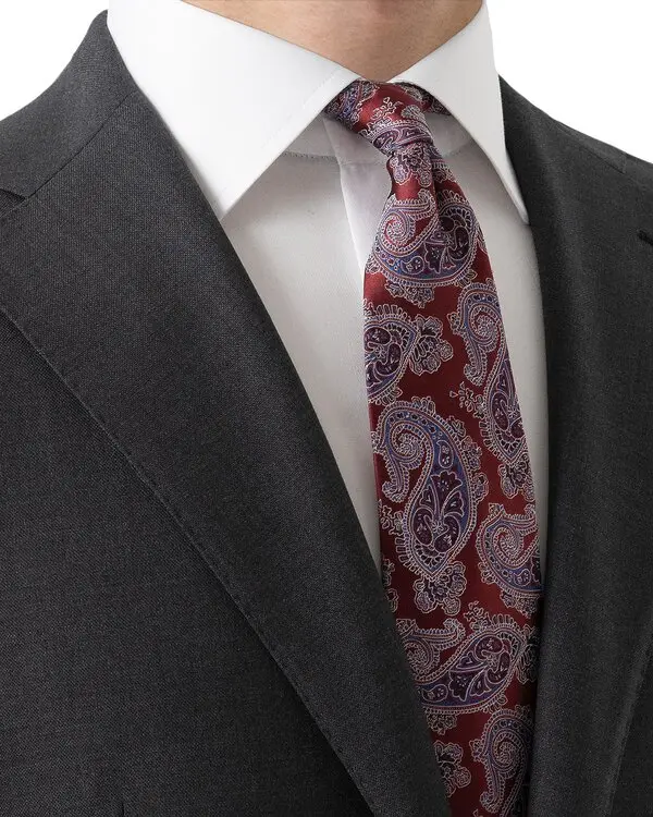 Eton Paisley Neck Tie - Red