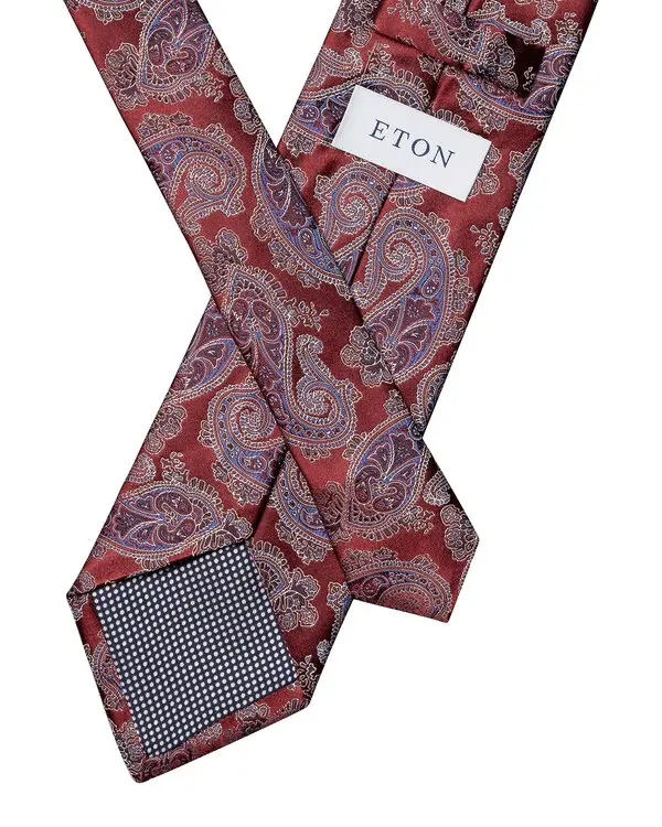 Eton Paisley Neck Tie - Red