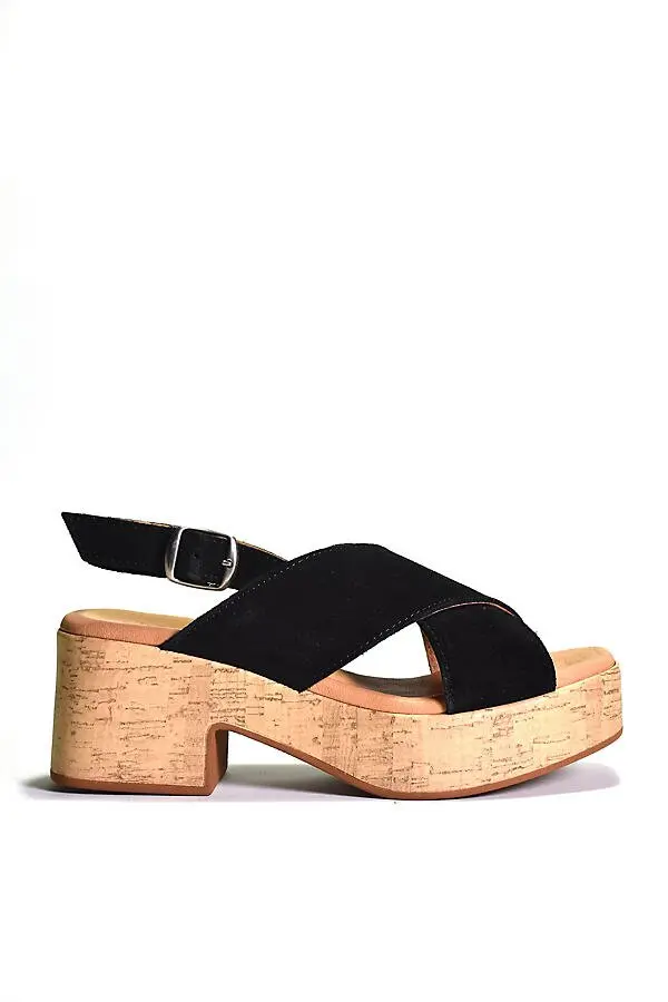 Cordani Malin Cork-bottom Heels - Black