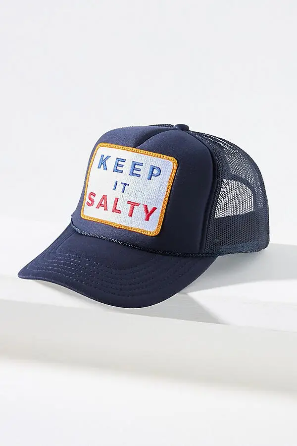 FRIDAY FEELIN Keep It Salty Trucker Hat - Navy