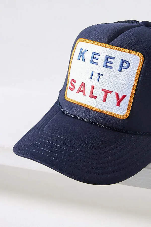 FRIDAY FEELIN Keep It Salty Trucker Hat - Navy