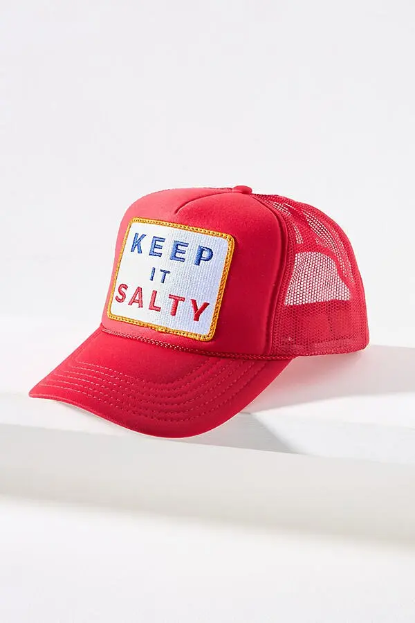 FRIDAY FEELIN Keep It Salty Trucker Hat - Red