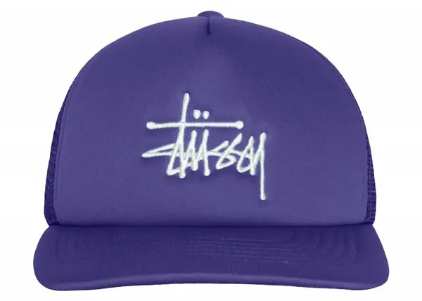 StÜssy Big Basic Trucker Snapback - Deep Violet