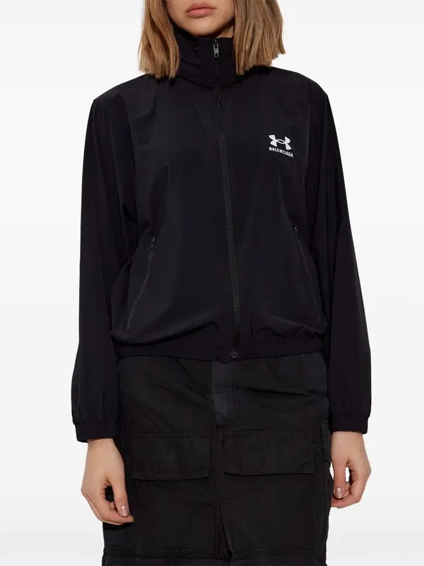 Balenciaga Logo-print Jacket - Black