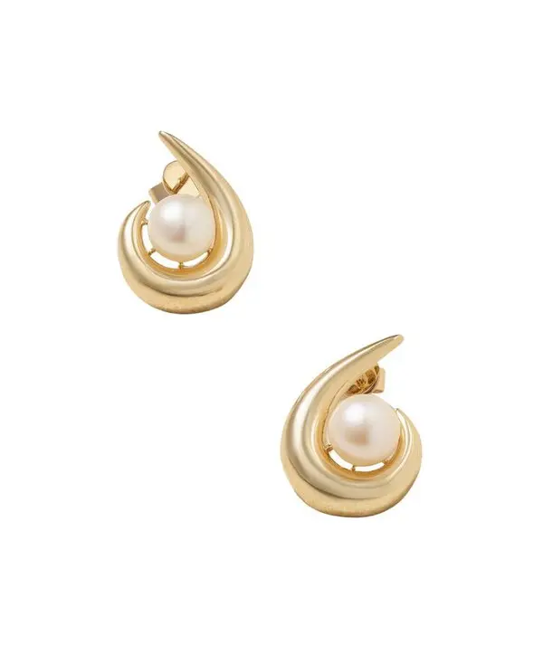 Mateo 14-karat Pearl Earrings - Gold