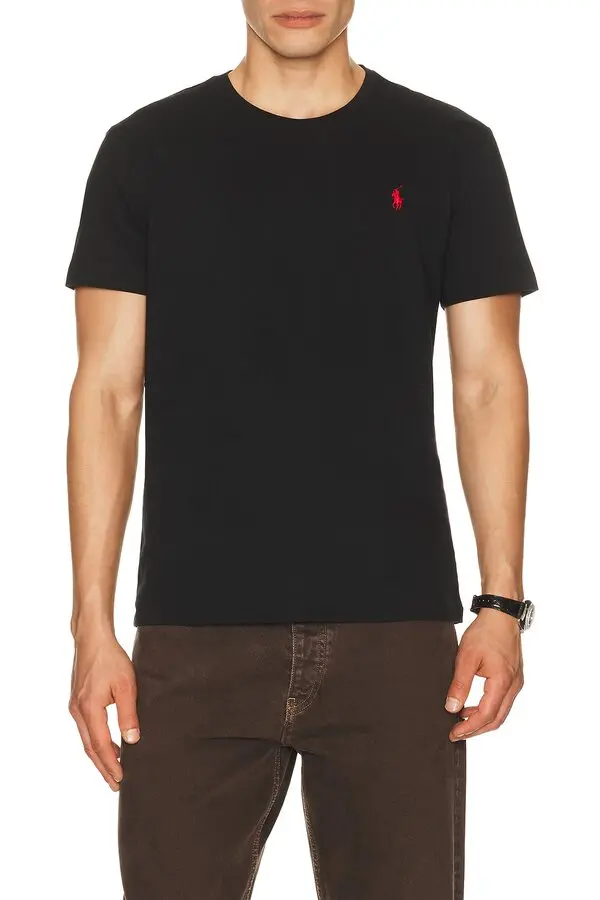 Polo Ralph Lauren Short Sleeve Crewneck T-shirt In Black - Rl Black