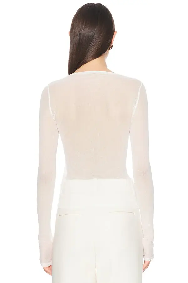 Enza Costa Draped Boatneck Top