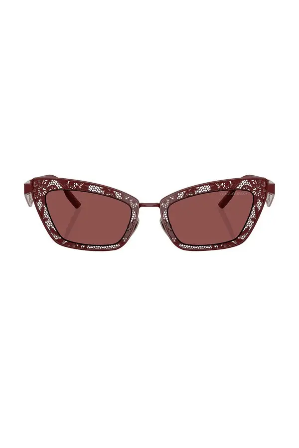 Dolce & Gabbana Cat Eye Sunglasses - Bordeaux