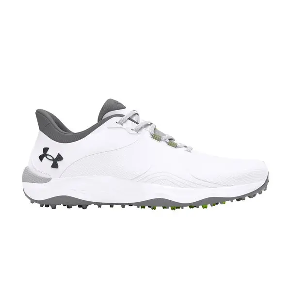 Under Armour Drive Pro Spikeless Golf Metallic Gun Metal - White