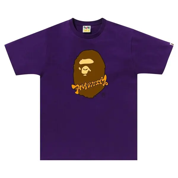 A BATHING APE Katakana Ape Head Tee - Purple