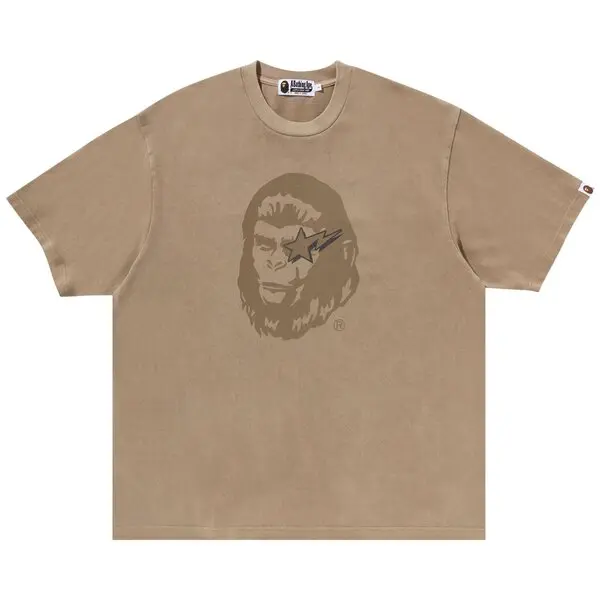A BATHING APE Wgm Garment Dyed Relaxed Fit Tee