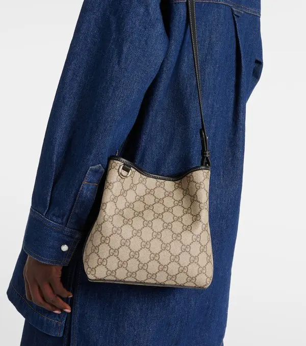 Gucci Gg Emblem Mini Tote - Neutrals