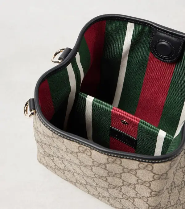 Gucci Gg Emblem Mini Tote - Neutrals