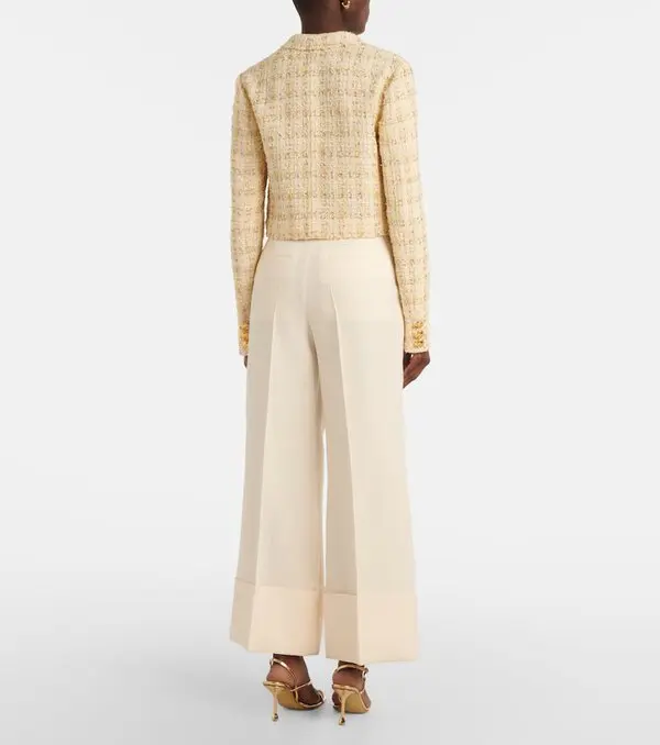 Giambattista Valli Checked Cotton-blend Jacket