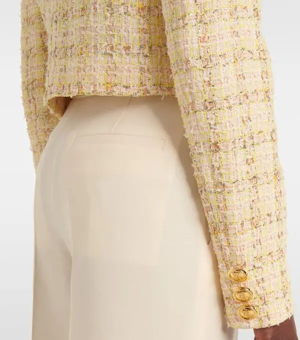 Giambattista Valli Checked Cotton-blend Jacket