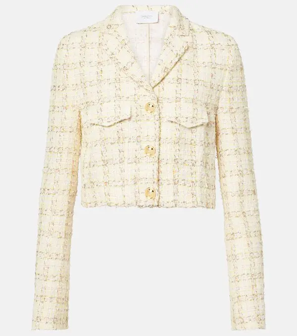 Giambattista Valli Checked Cotton-blend Jacket - Multicoloured