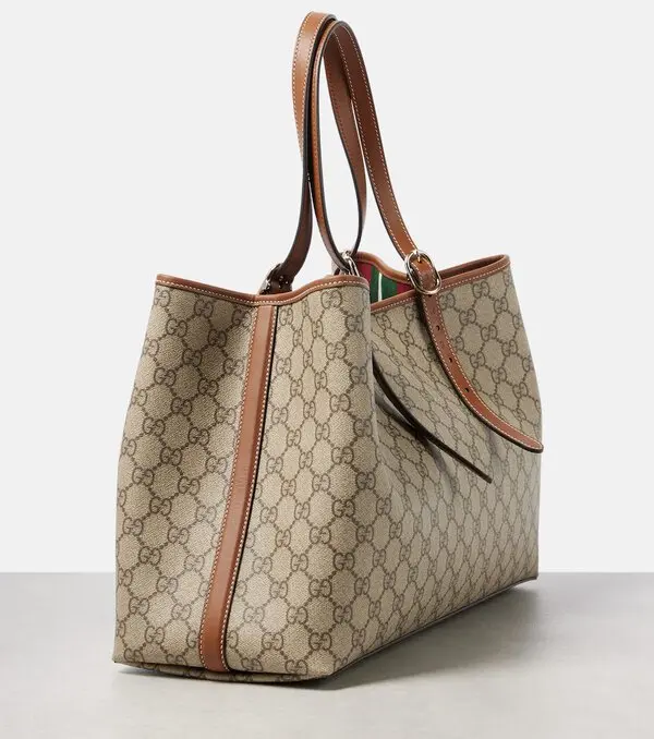 Gucci Gg Emblem Large Tote Bag - Beige