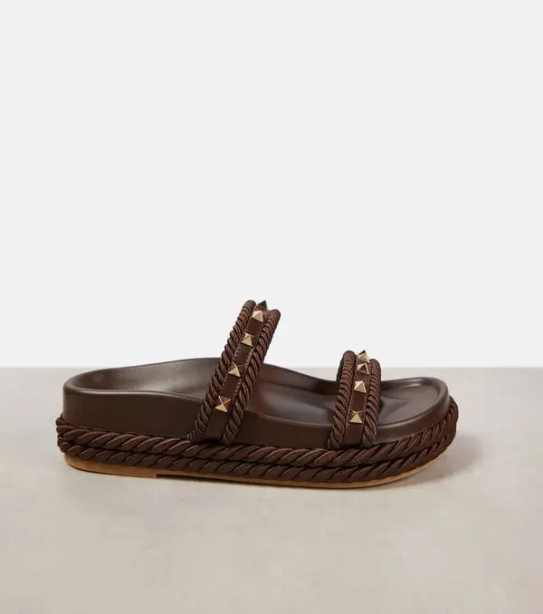 Valentino Garavani Rockstud Torchon Sandals