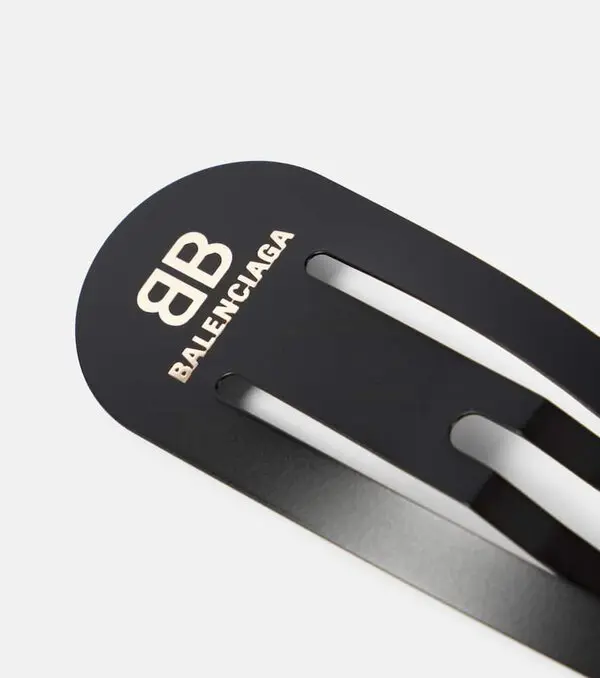 Balenciaga Holli Xxl Bb Hair Clips Set - Black